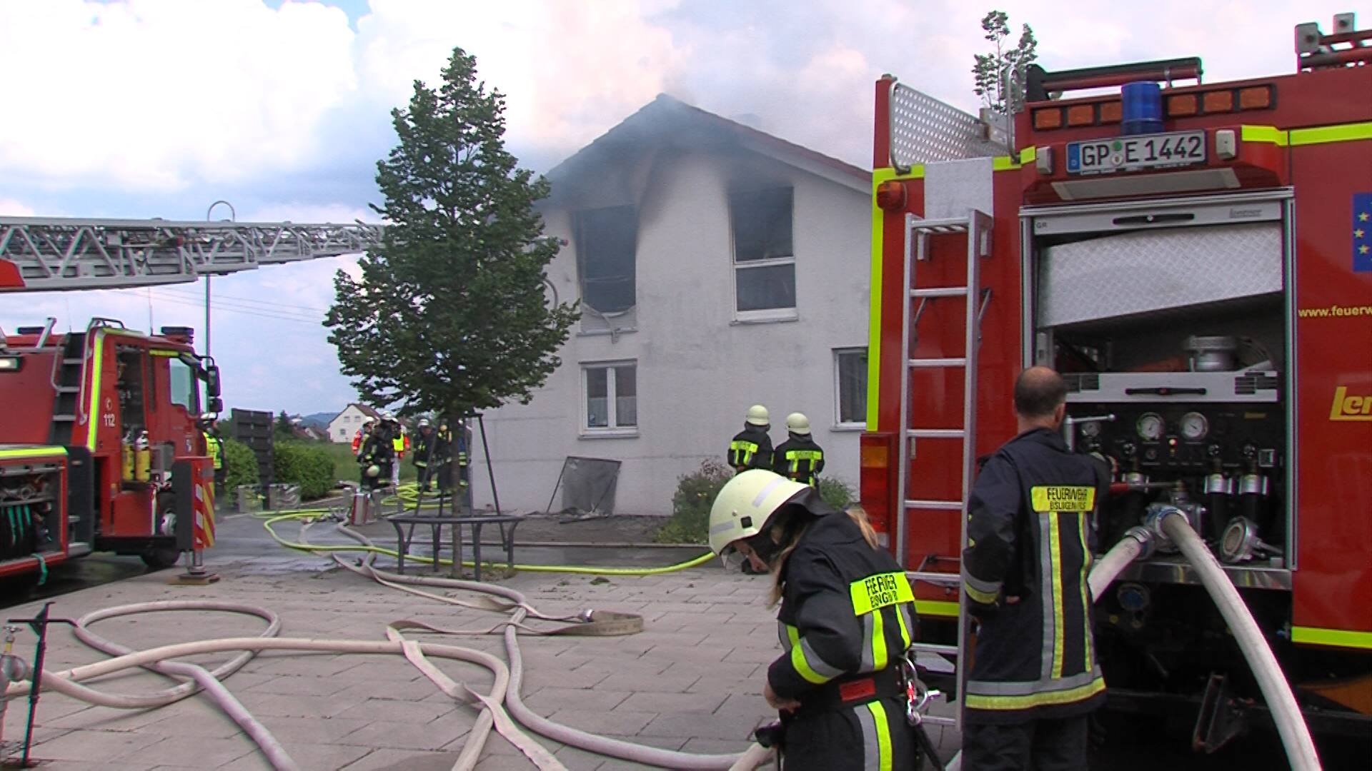 Hausbrand in Eislingen